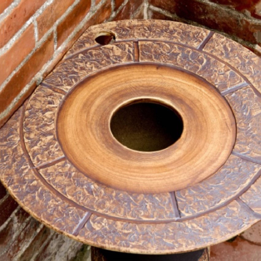 Lavabo sân vườn kiểu trụ đứng đặt sàn để ngoài trời phong cách Đông ...